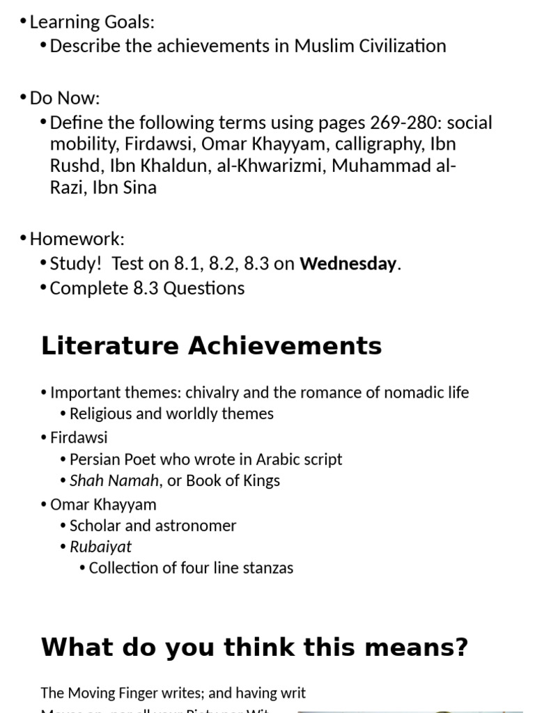 (4) Achievements of Islamic Empires | PDF