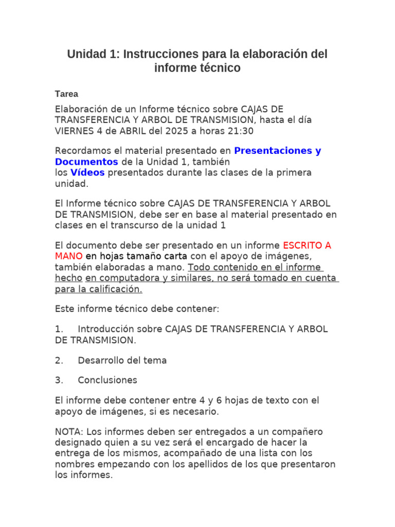 Informe Tecnico | PDF