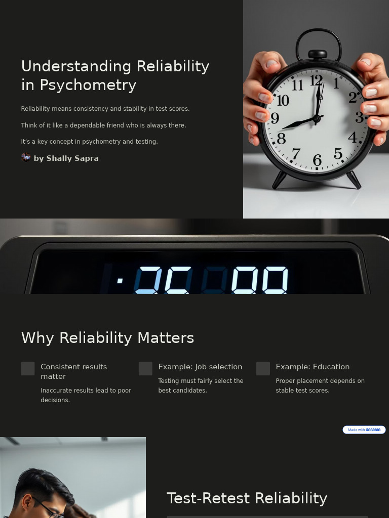 Understanding Reliability in Psychometry | PDF | Psychometrics ...