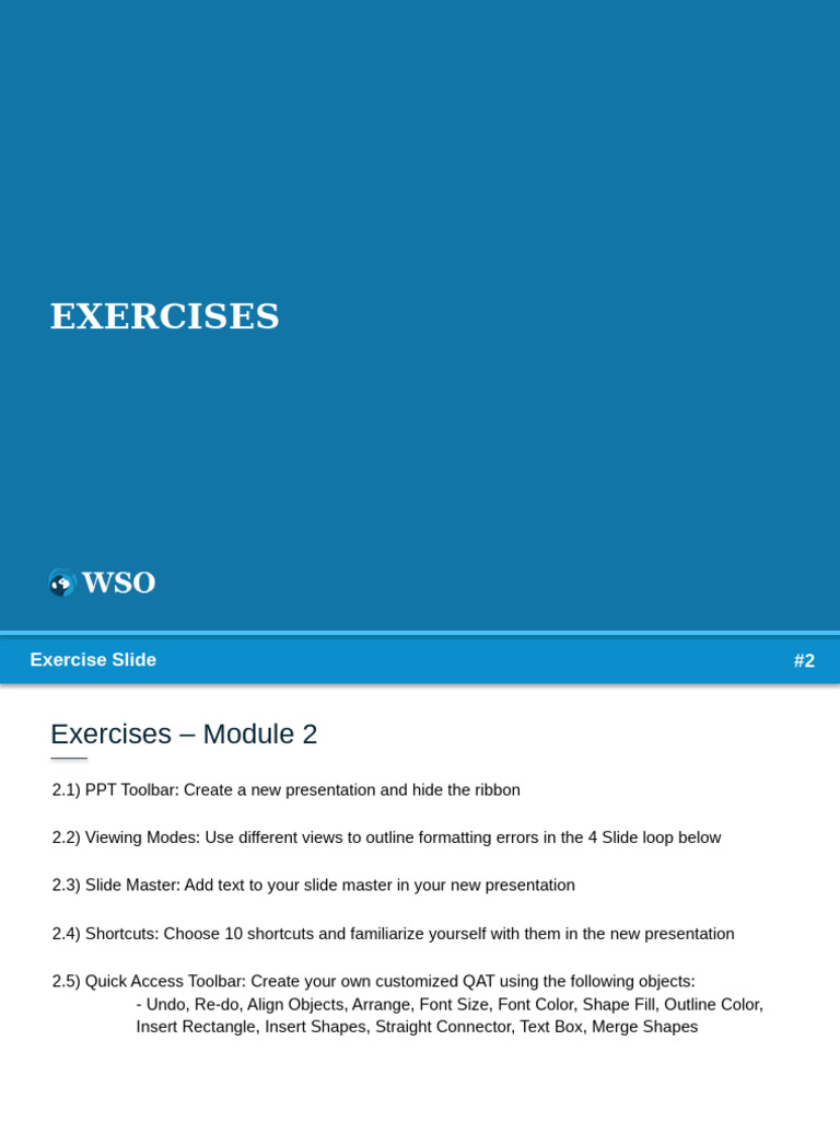 PowerPoint For Finance Module 2 Exercises VF - 1 | PDF | Pharmaceutical ...