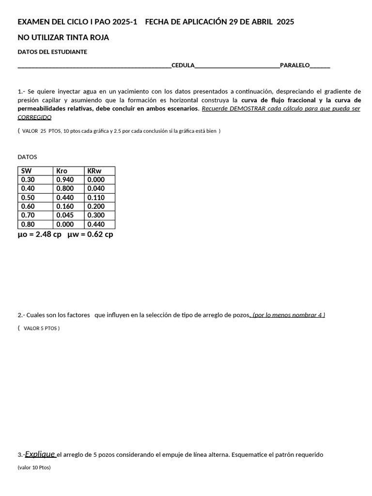 EXAMEN ASISTIDA DEL CICLO I PAO 2025 | PDF