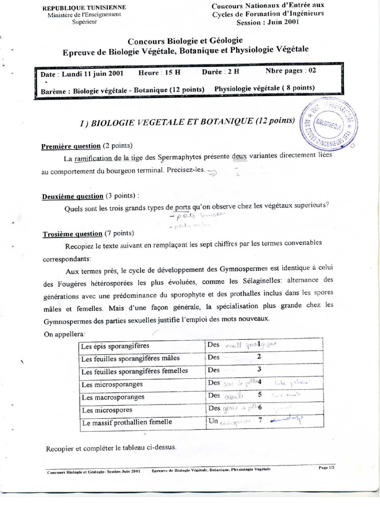 2001.BG - Biologie Vegetale | PDF