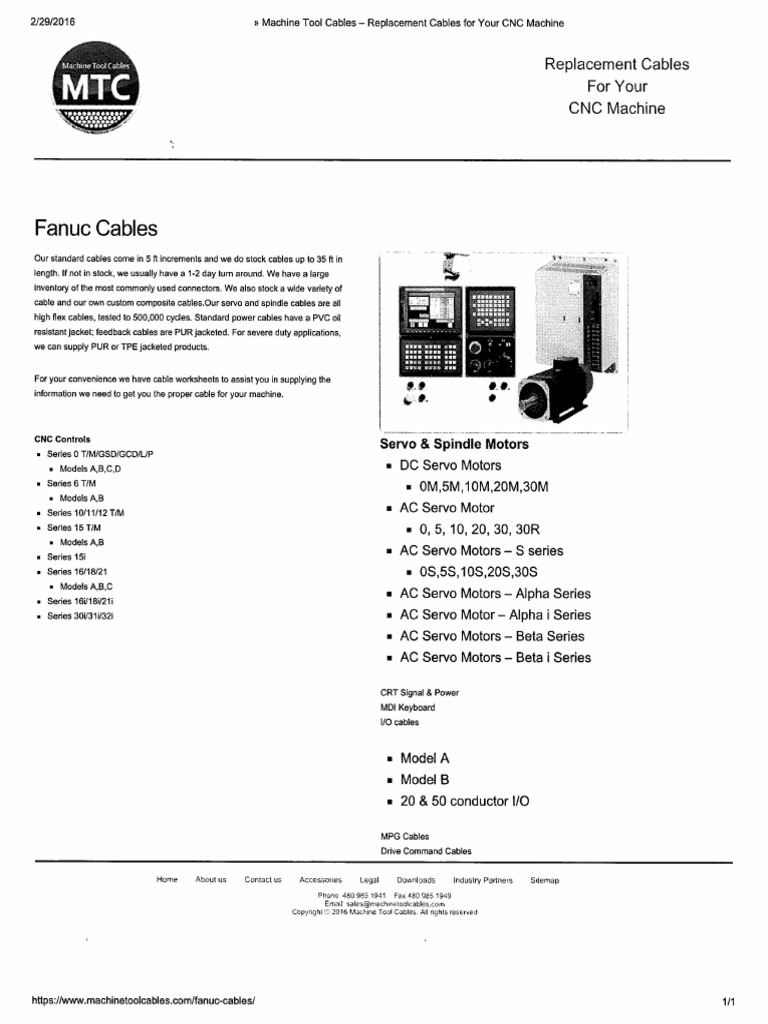 Machine Tool Cables Info For Power and Signal Cables | PDF