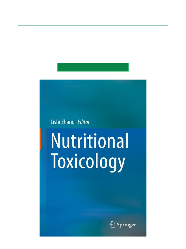 Nutritional Toxicology Full Digital Edition | PDF | Drug Metabolism ...