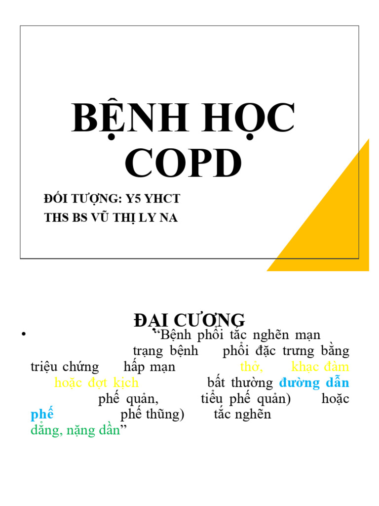 BỆNH HỌC COPD E-learning | PDF