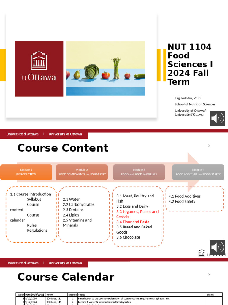 NUT 1104: Food Sciences Overview | PDF | Cereals | Whole Grain