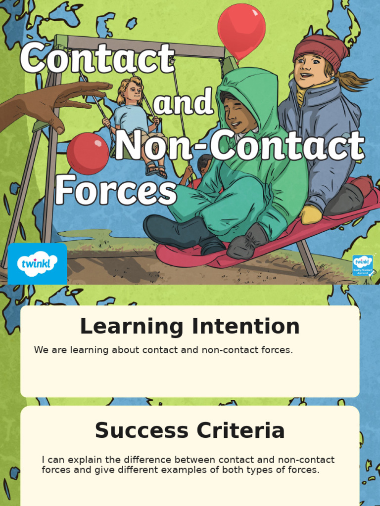 Contact and Non-Contact Forces Powerpoint | PDF | Force | Gravity