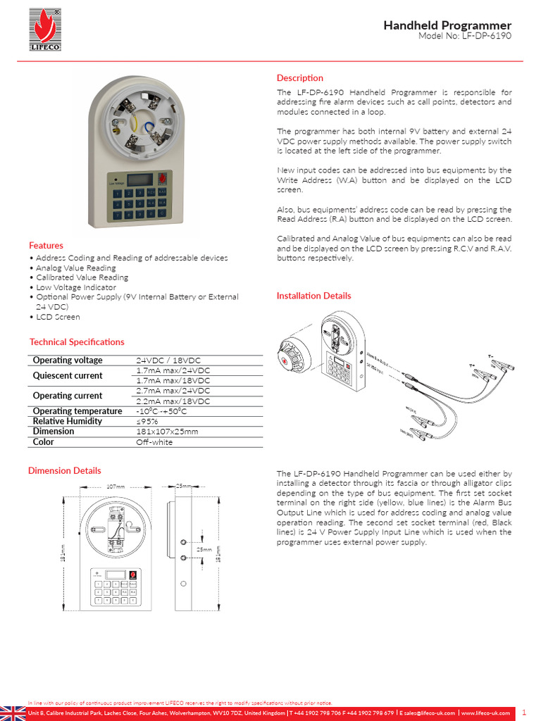 LF-DP-6190 Handheld Programmer Guide | PDF | Power Supply | Liquid ...