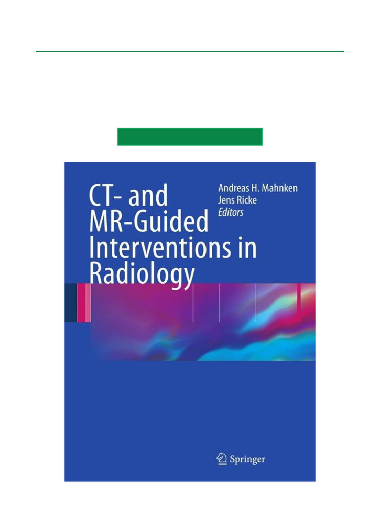CT and MR Guided Interventions in Radiology 1st Edition Secure Download ...