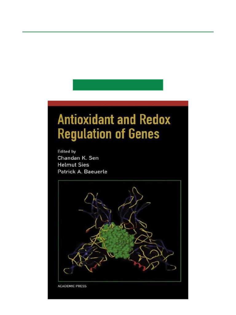 Antioxidant and Redox Regulation of Genes Direct Ebook Download | PDF ...