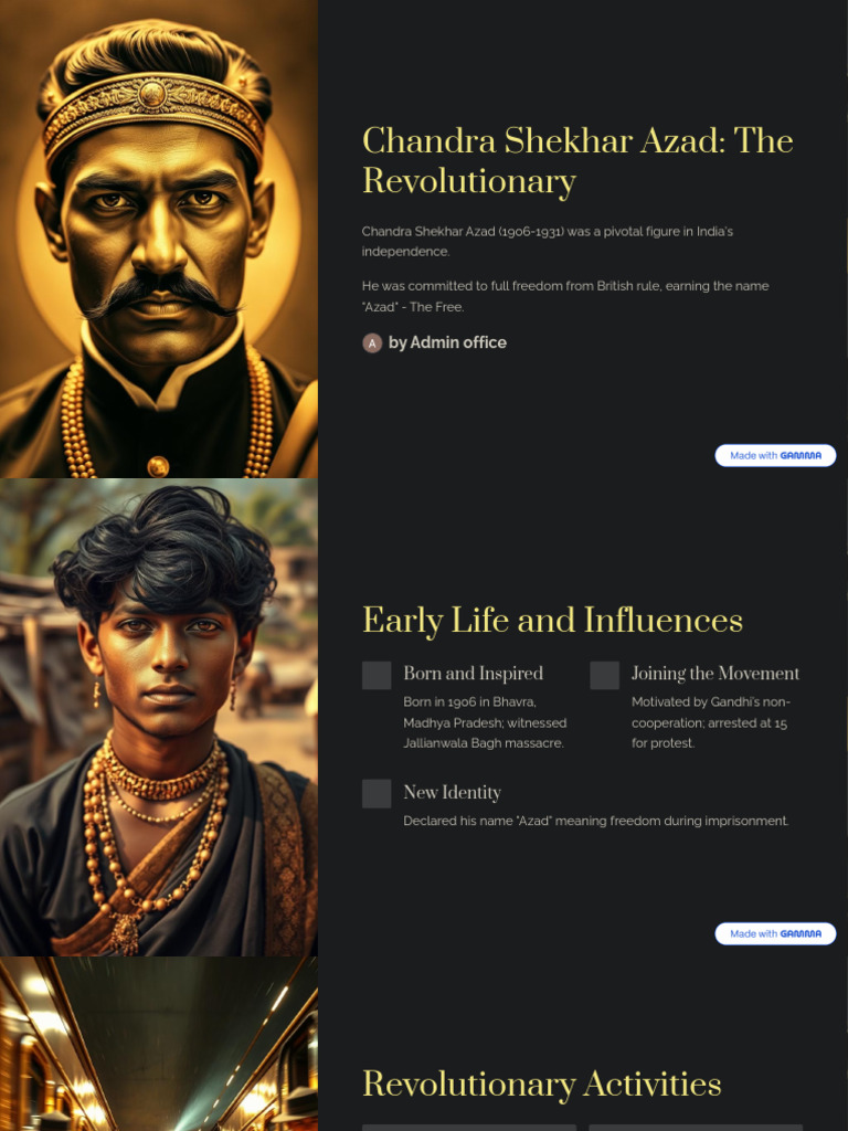 Chandra-Shekhar-Azad-The-Revolutionary | PDF | Resistance To The ...