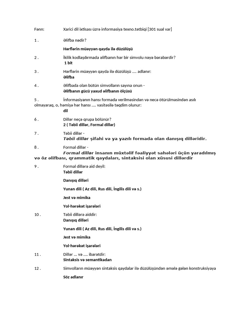 IKT imtahan sualları | PDF