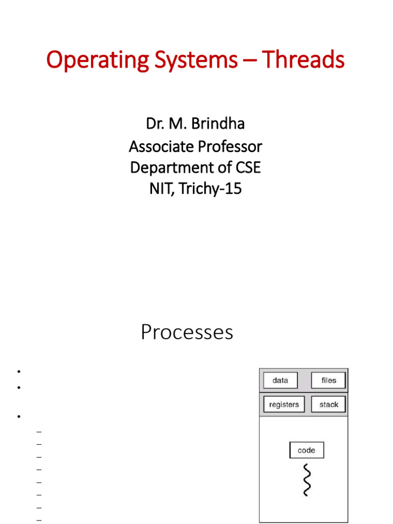 Operating Systems - Threads | PDF | Thread (Computing) | Multi Core Processor