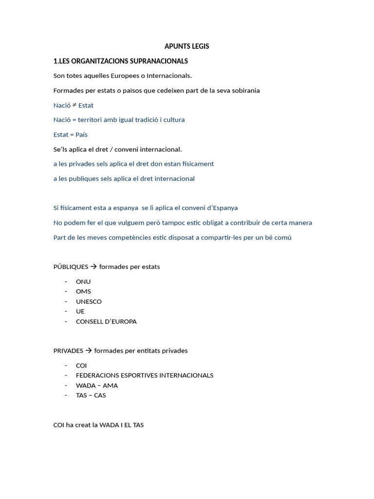 APUNTS LEGIS | PDF