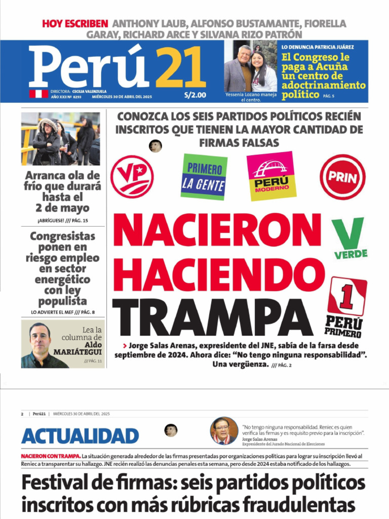 Perú21® 30.04.2025 | PDF