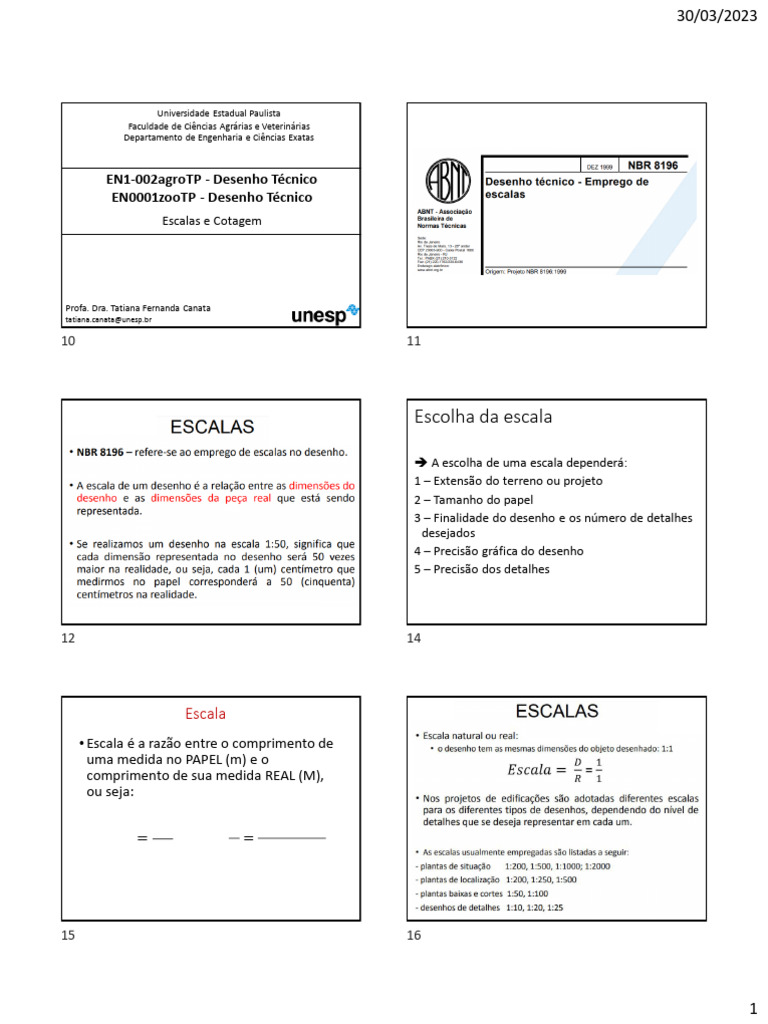 Aula4 - Escalas e Cotagem | PDF