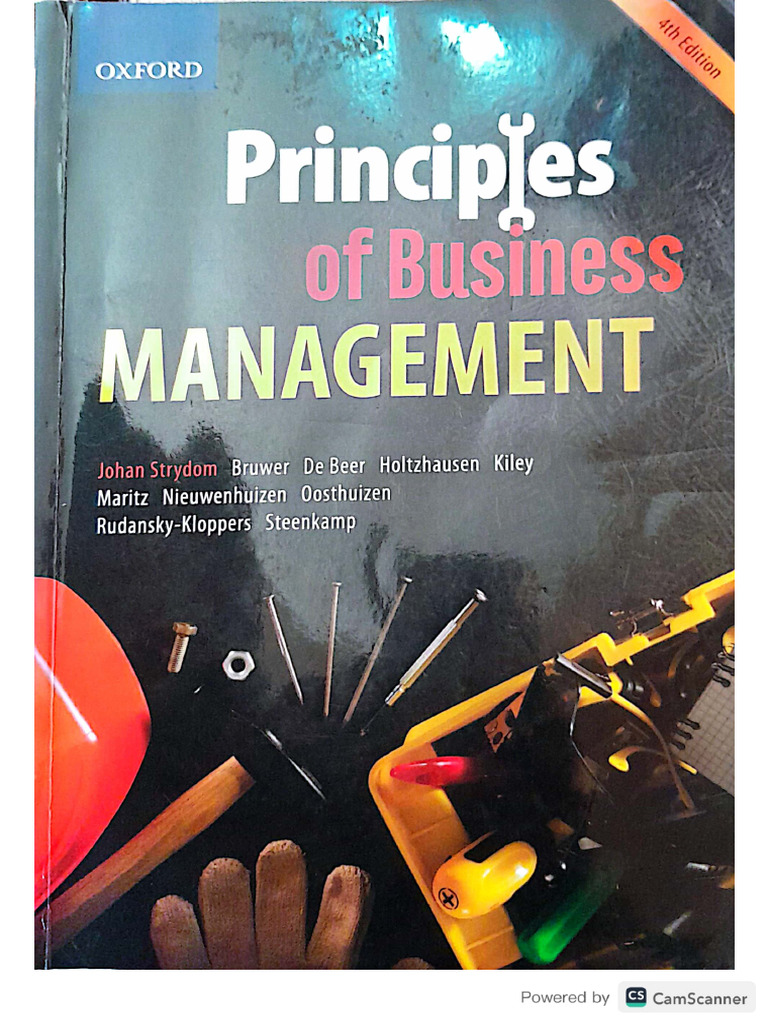 Business Management Textbook..... Prepared by Wisani Mabasa | PDF