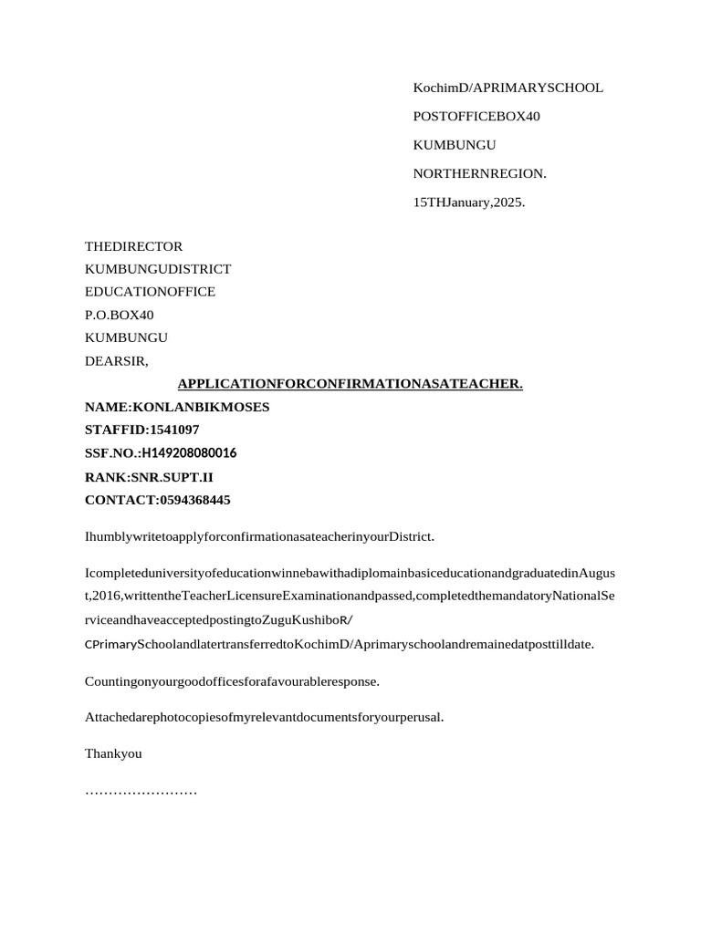 Confirmation | PDF