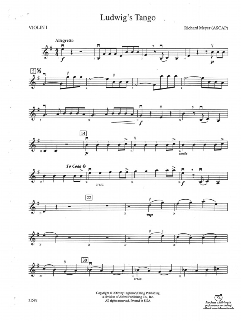 Ludwig_s Tango - strings | PDF