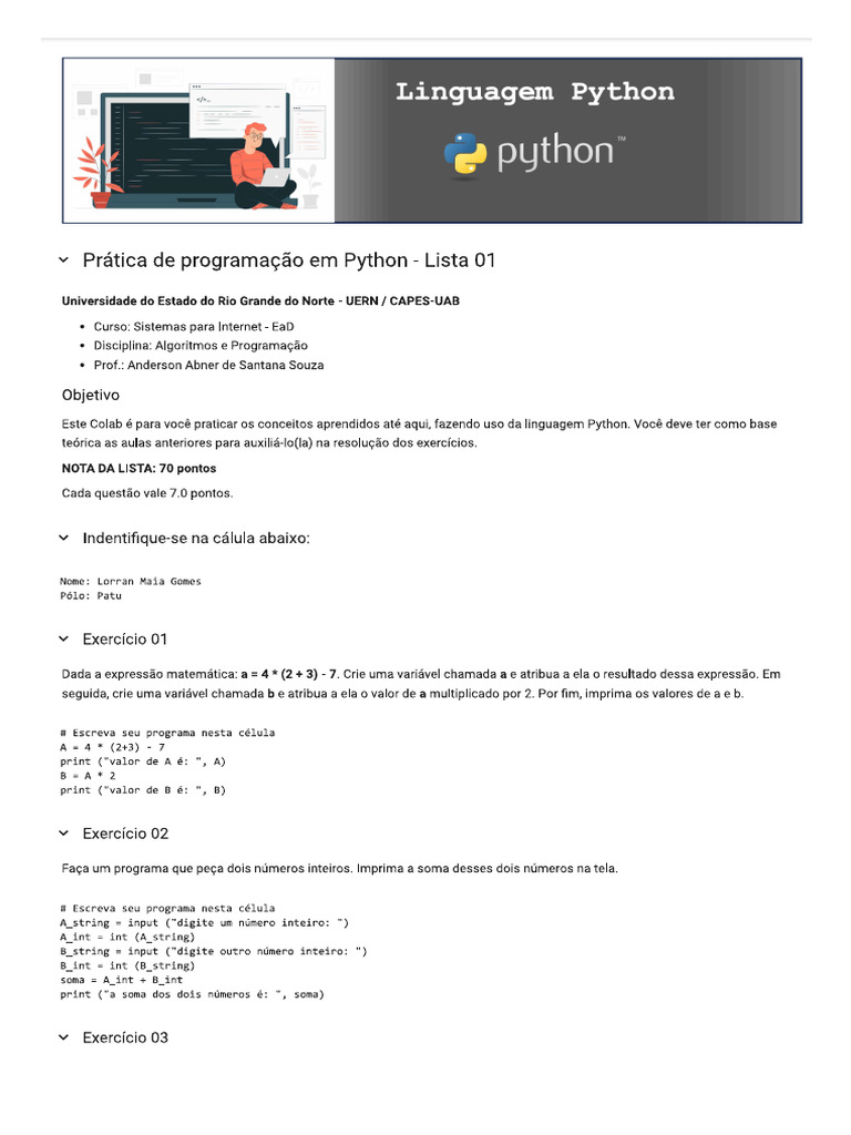 atividade respondida | PDF