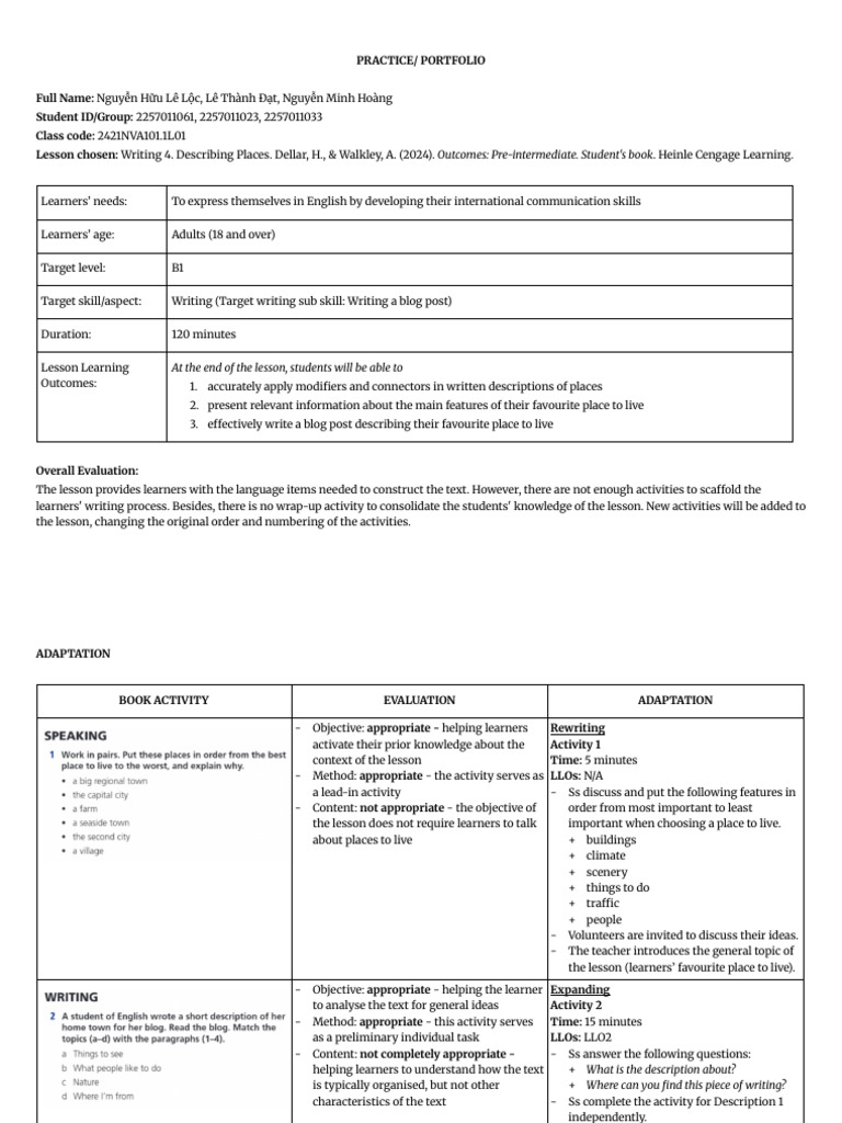 Materials Adaptation (Week 9) | PDF | Human Communication | Learning