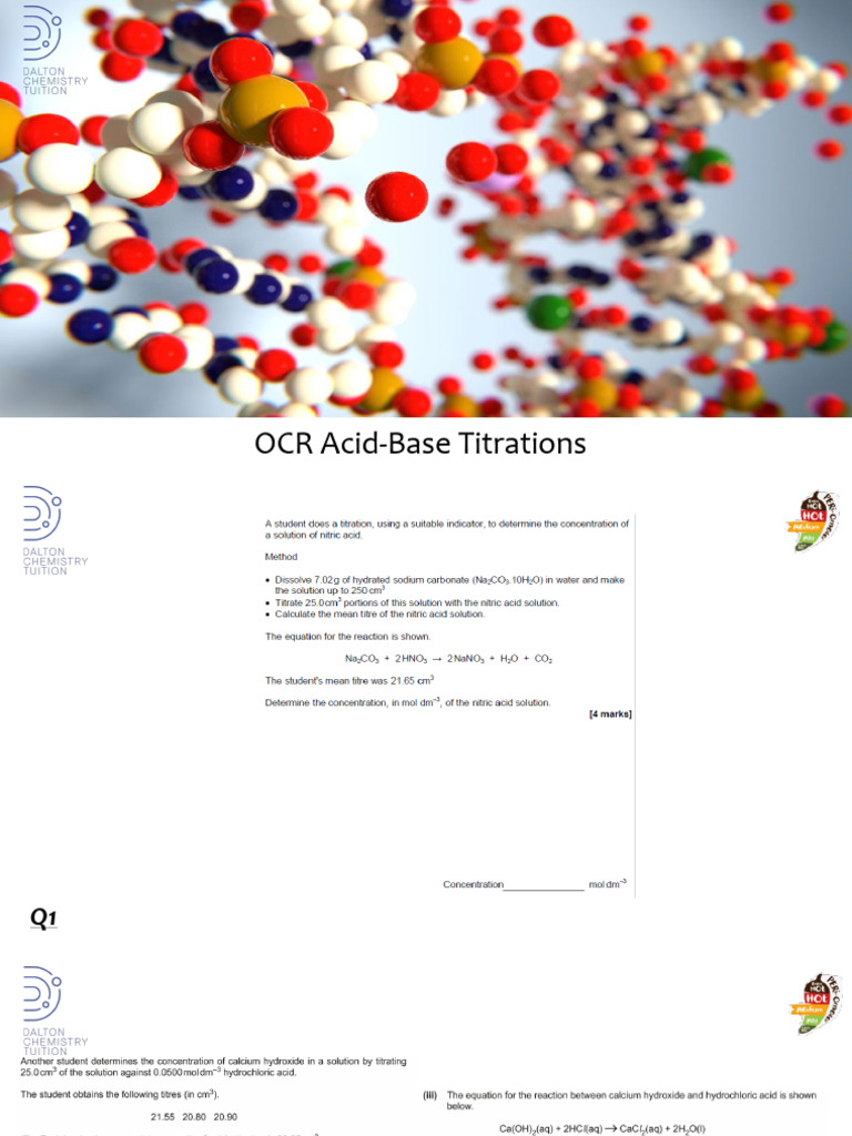 Titrations OCR | PDF