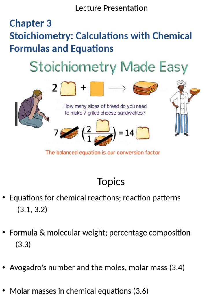 Stoichiometry: Chemical Calculations Guide | PDF | Mole (Unit ...