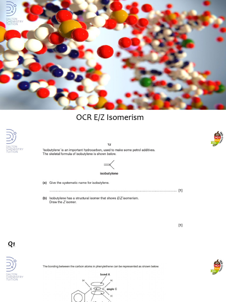 EZ Isomerism OCR | PDF