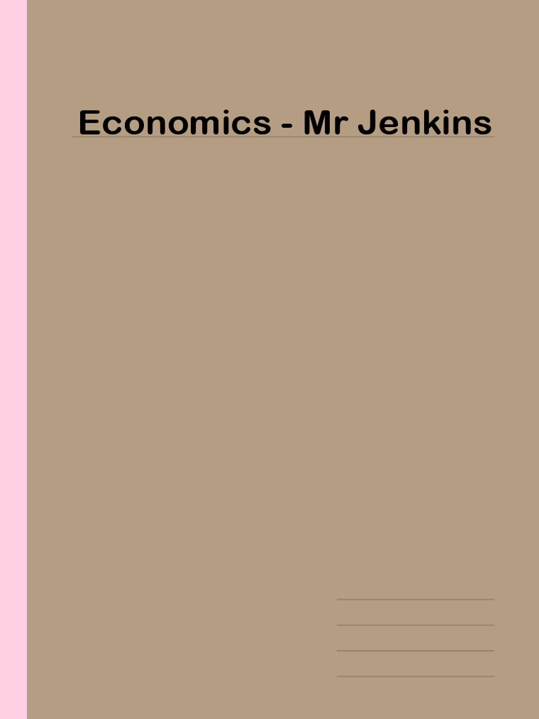 Economics MR J | PDF
