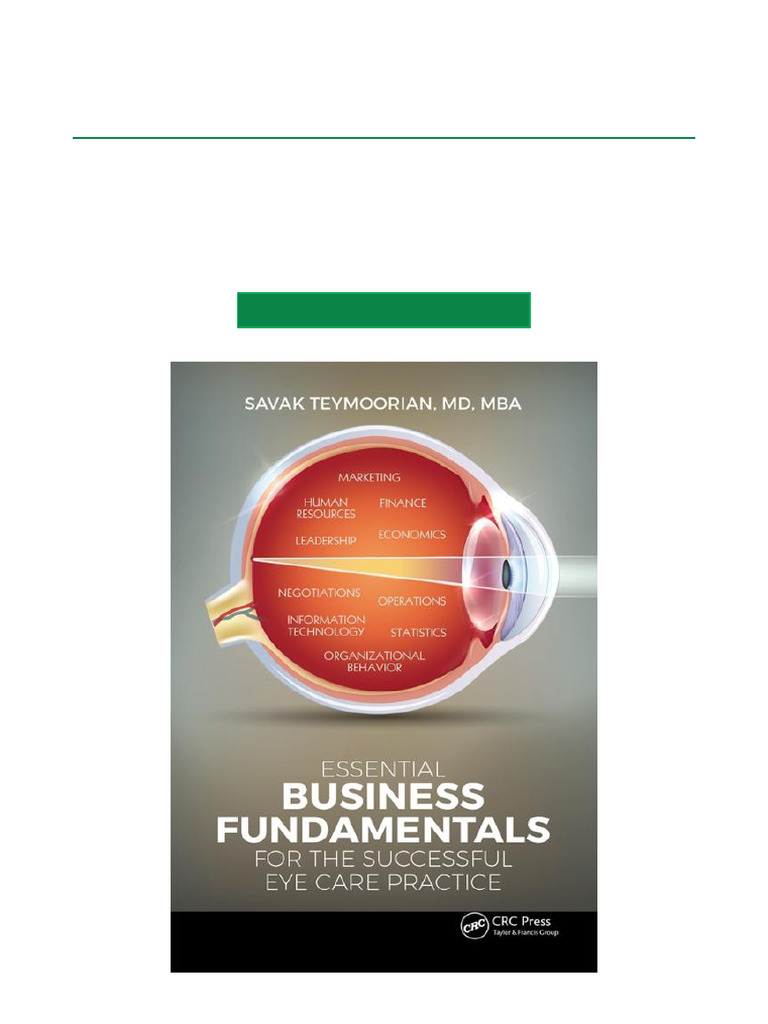 Essential Business Fundamentals For The Successful Eye Care Practice ...