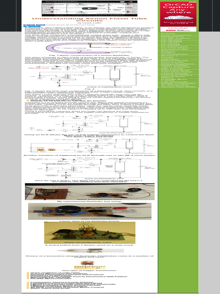 Understanding Xenon Flash Tube Circuits Tutorial | PDF | Vacuum Tube ...