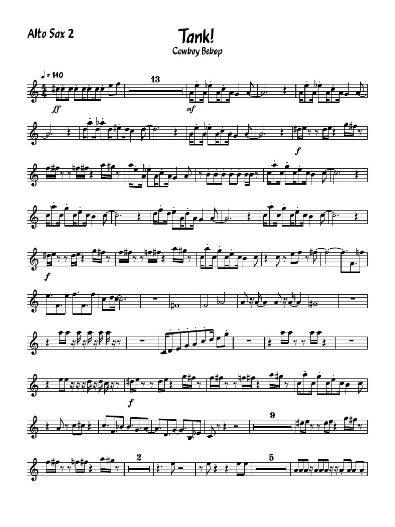 Tank-Alto Sax 2 | PDF