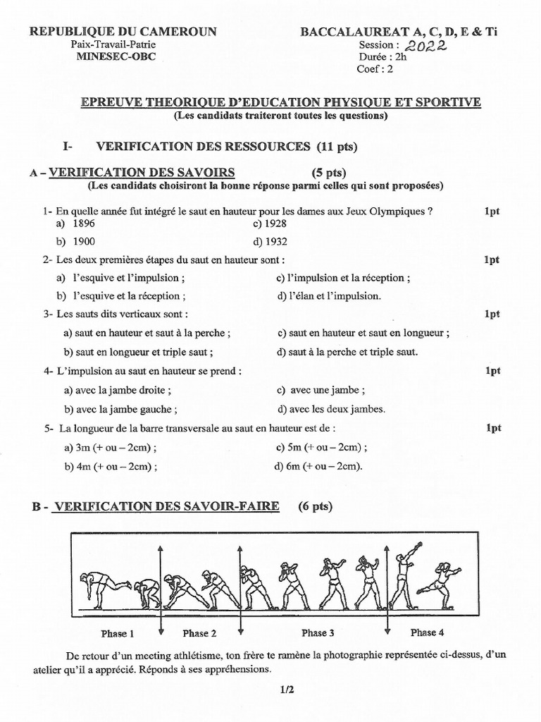 Bac Acde-Ti 2022 Eps Theorique | PDF