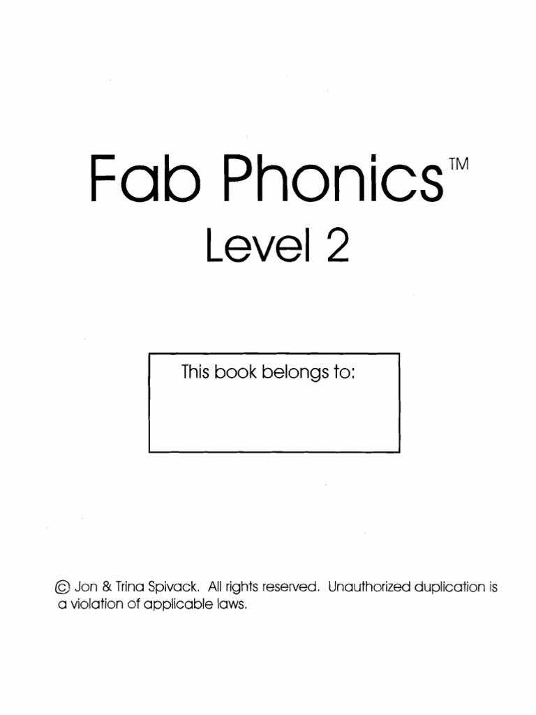 Workbook 2 | PDF | Consonant | Phonics