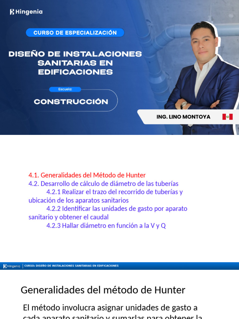 Sesion 5 - Modulo5 (Metodo Hunter, Unidad de Gasto, Calculo Diametro ...