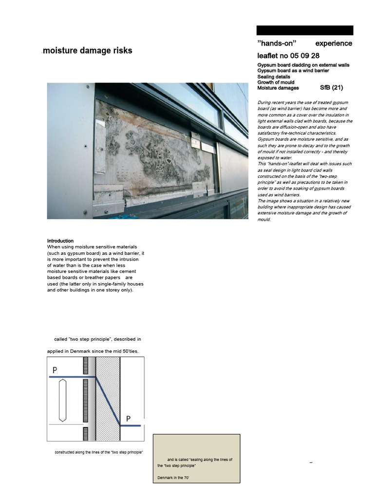 Gypsum Board Used As Wind Barrier | PDF | Building Materials | Civil ...