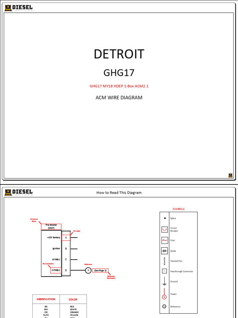 Detroit - DD5 GHG17 (2017 & Newer) .HDEP 1-Box ACM2.1 | PDF | Equipment ...
