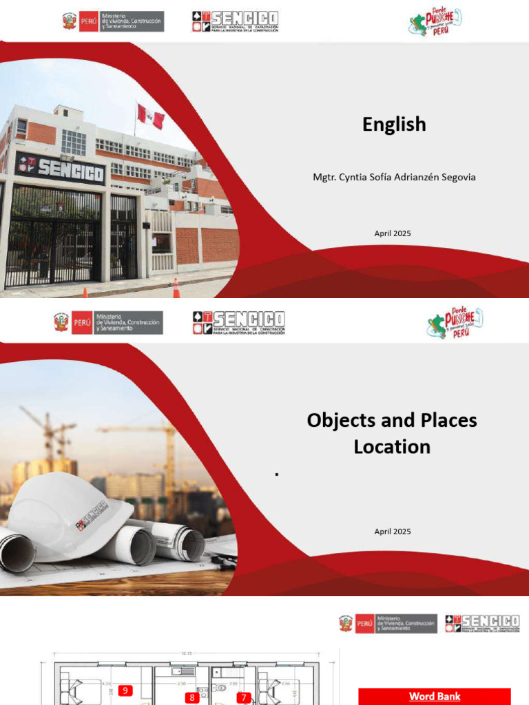 Objects and Places in English Lessons | PDF | Room | Kitchen