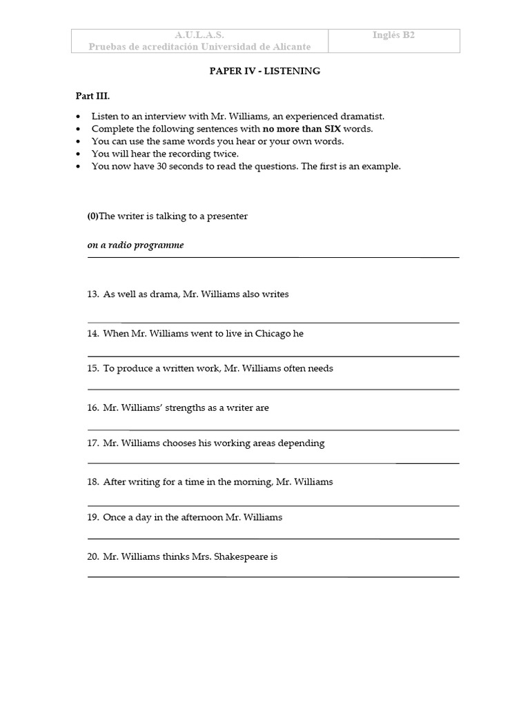 Example Listening Task 3 Pdf
