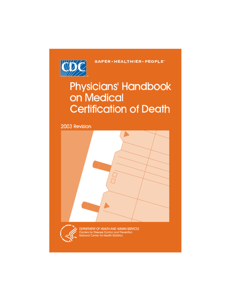 MCCoD CDC (1) | PDF | Death | Coroner