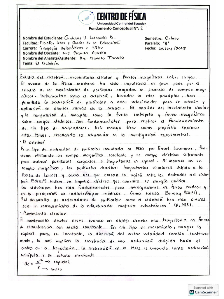 Cardenas v. Leonardo A. FC2. Ciclotron | PDF