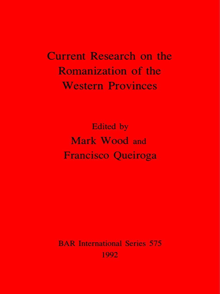 Romanization in Western Provinces | PDF | Books