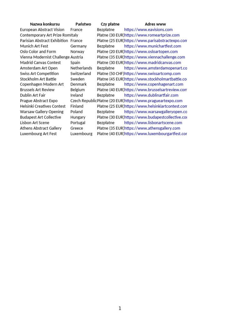European Abstract Art Competitions 2024 | PDF | The Arts | Modern Art