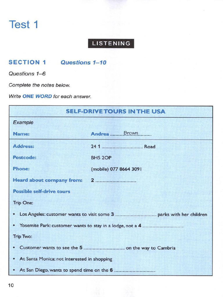 IELTS Listening Test | PDF