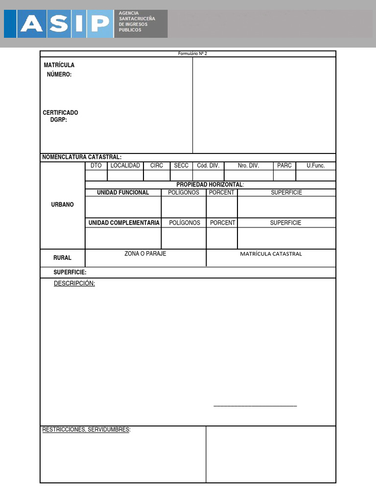 Ea - La Margarita 026-0000-3007 (Form.Nº2) | PDF