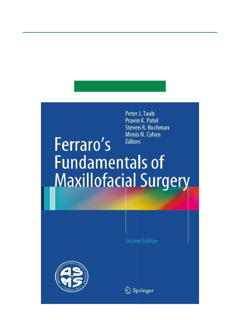 Ferraro's Fundamentals of Maxillofacial Surgery, 2nd Edition Optimized PDF Download | PDF