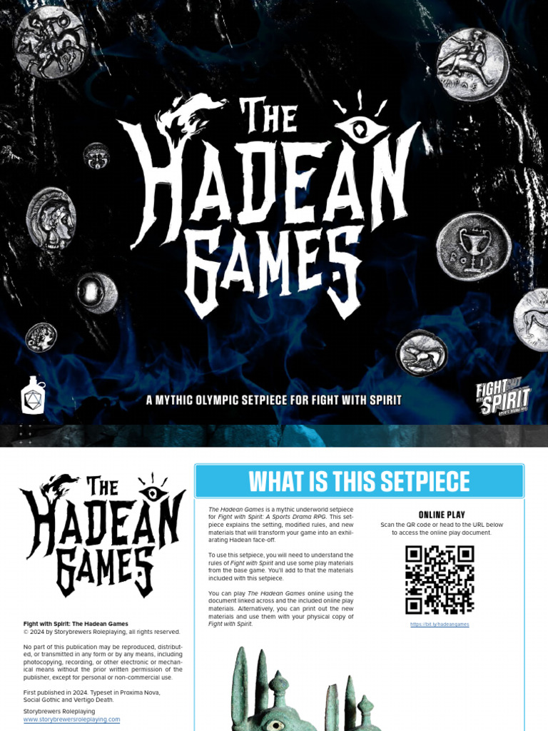 The Hadean Games - Setpiece Rulebook | PDF | Hades | Greek Underworld