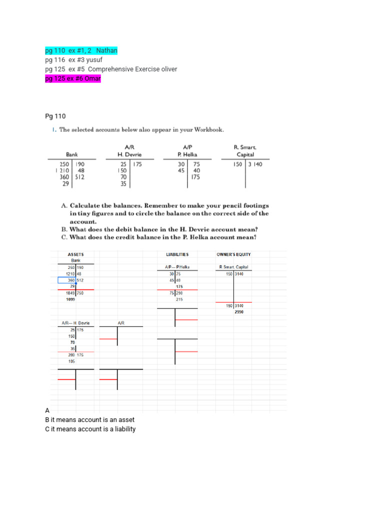 Chapter 4 Homework accounting | PDF