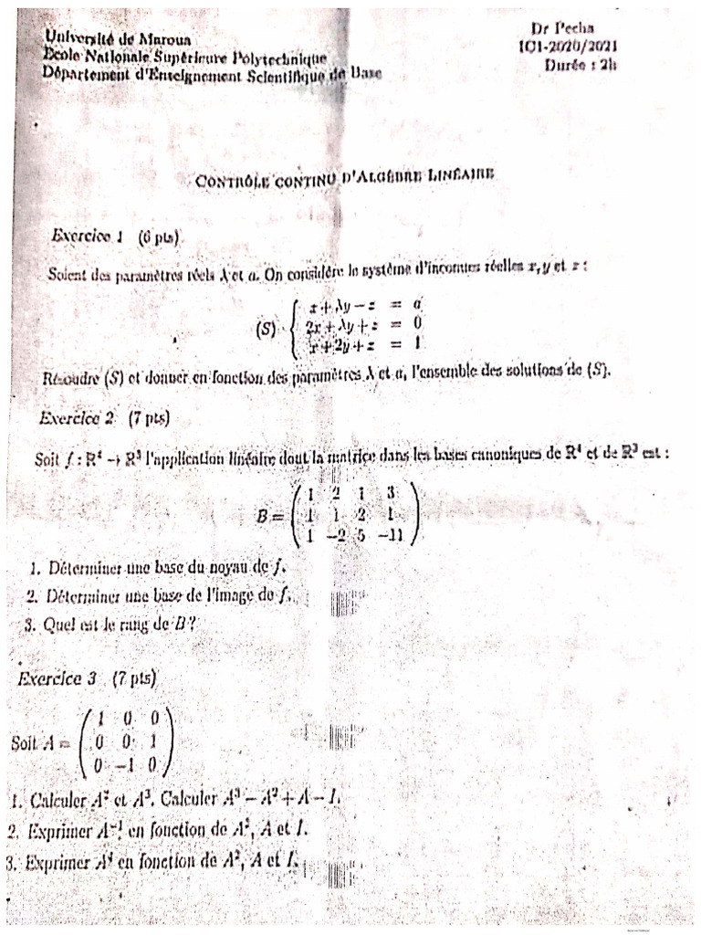 UMR 5 Proposal Algebra (CC 2020-2021) Collection R.T.S | PDF