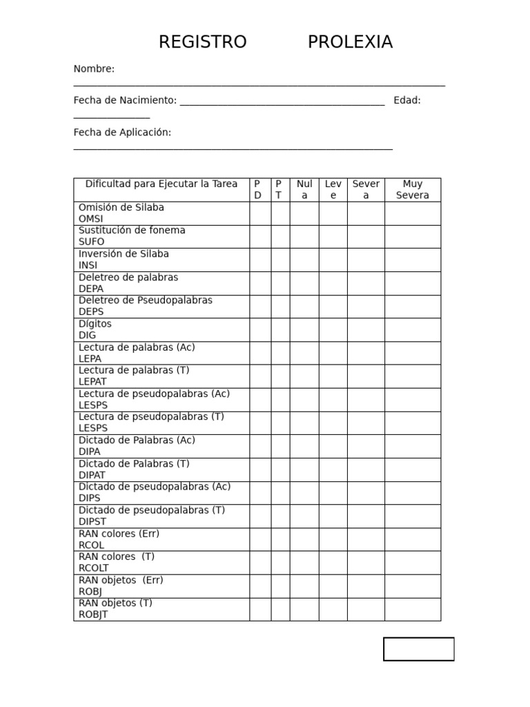 Prolexia Registro | PDF